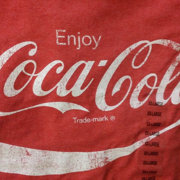 Re-pop RED COCA COLA | Shirts | Xxl Repop Red Coca Cola T Shirt Mens 6 ...